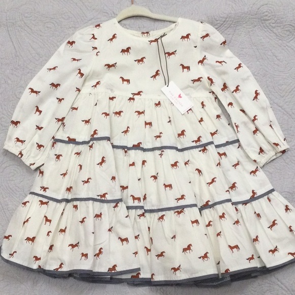 Pink Chicken | Dresses | Nwt Pink Chicken Julia Dress In Tiny Horses ...